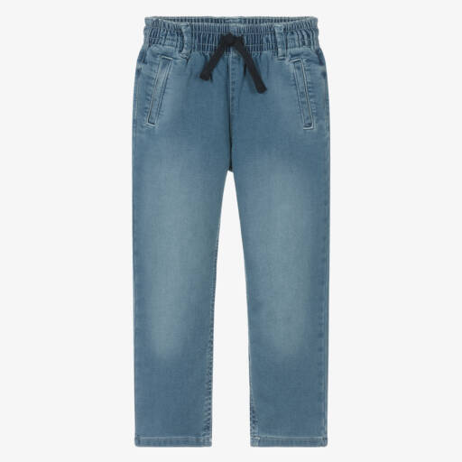 Mayoral - Boys Blue Slim Fit Cotton Denim Jeans | Childrensalon
