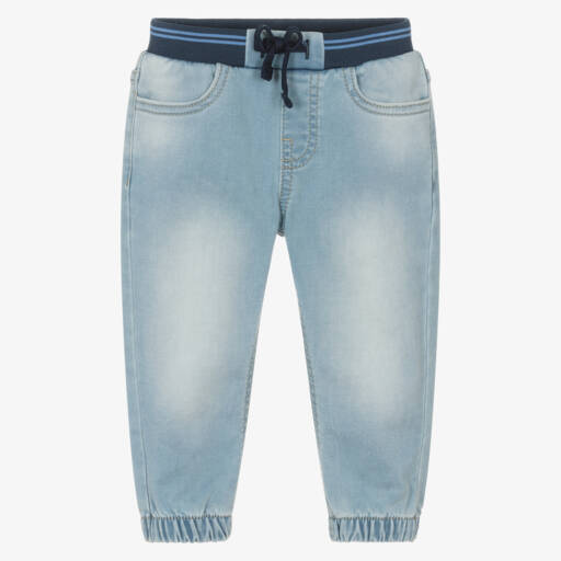 Mayoral - Boys Blue Slim Fit Cotton Denim Jeans | Childrensalon