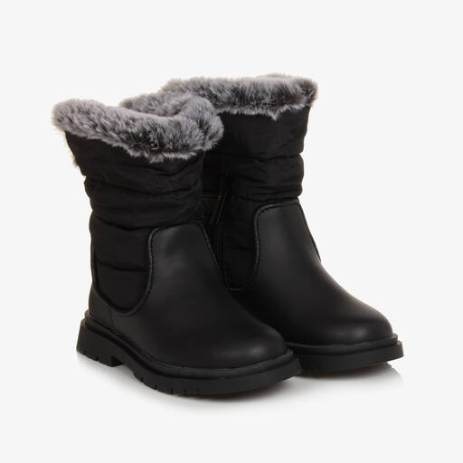 Naturino - Black Waterproof Snow Boots | Childrensalon
