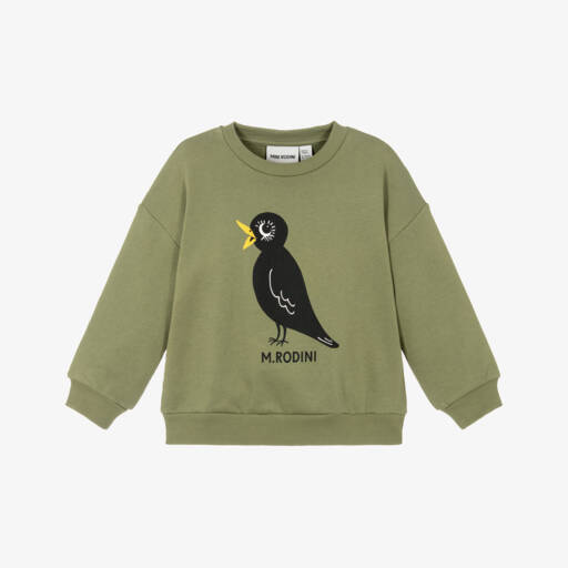 Mini Rodini - Red Organic Cotton Patch Sweatshirt | Childrensalon