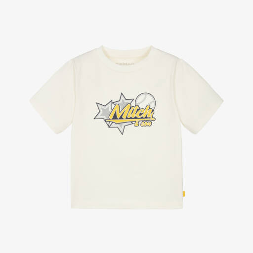Mitch & Son - Boys Blue Cotton T-Shirt | Childrensalon