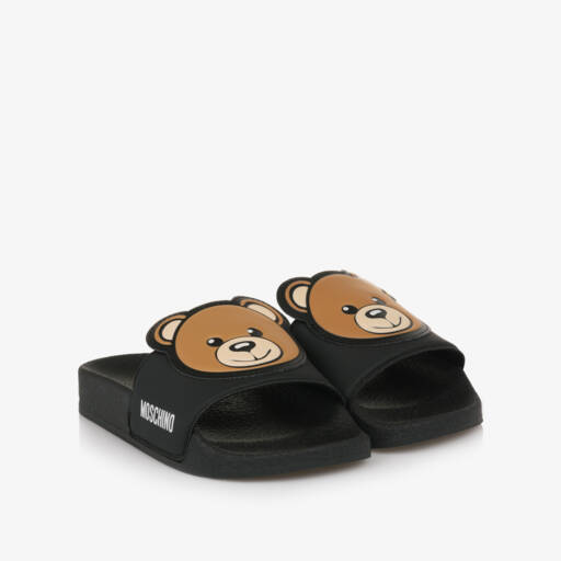 Mini Melissa - Black Matt Sliders | Childrensalon