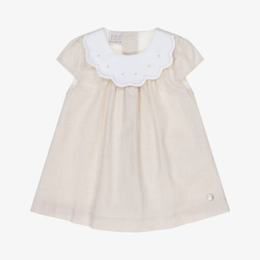 PAZ Rodríguez - Girls Pink Gingham Seersucker Dress | Childrensalon