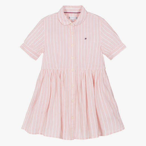 Tommy Hilfiger - Pink Cotton Babysuit | Childrensalon