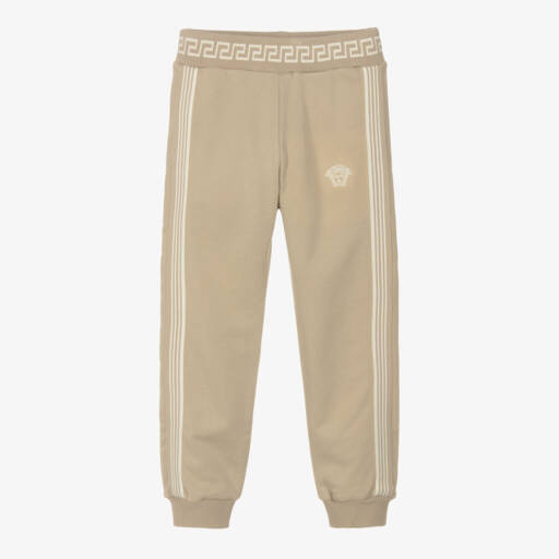 Versace - Gold Barocco Cotton Joggers | Childrensalon