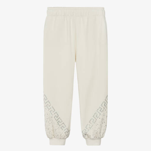 Versace - Gold Barocco Cotton Joggers | Childrensalon